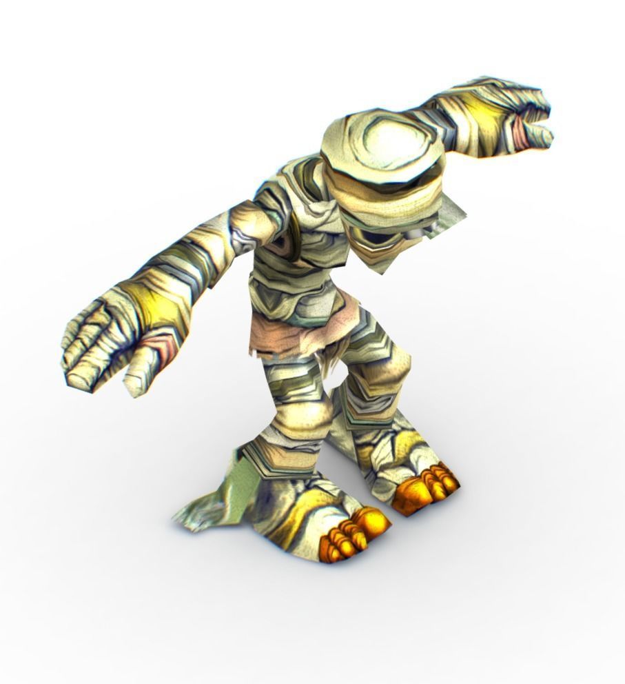 3D model Low Poly Cartoon Creature Mumiya VR / AR / low-poly | CGTrader