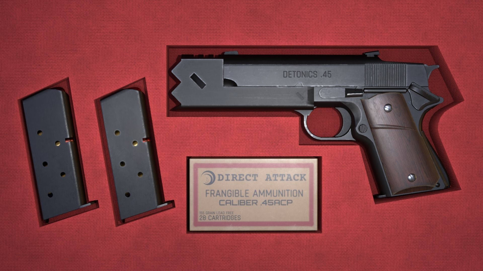 Detonics Combat Master 1911 Custom - Lycoris Recoil - Game Asset free ...