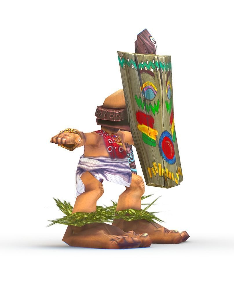 3D model Low Poly Cartoon Creature Mask VR / AR / low-poly | CGTrader