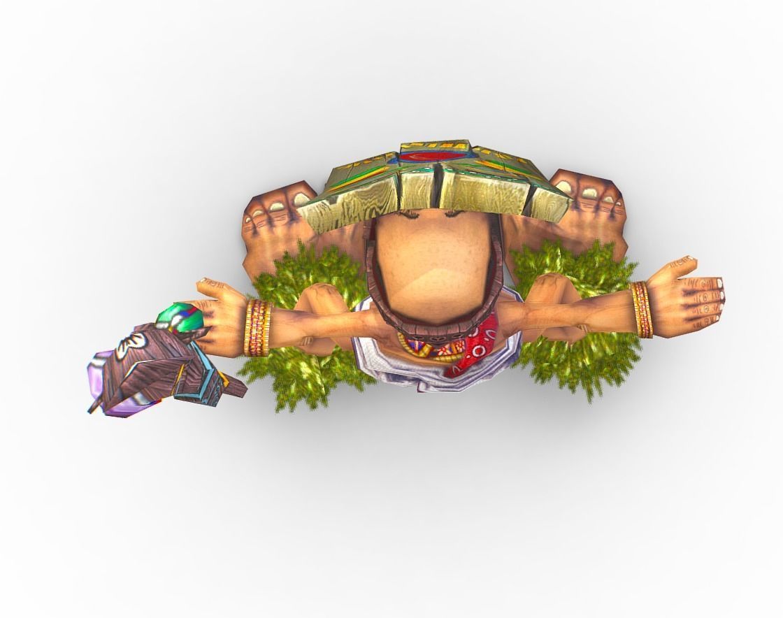 3D model Low Poly Cartoon Creature Mask VR / AR / low-poly | CGTrader