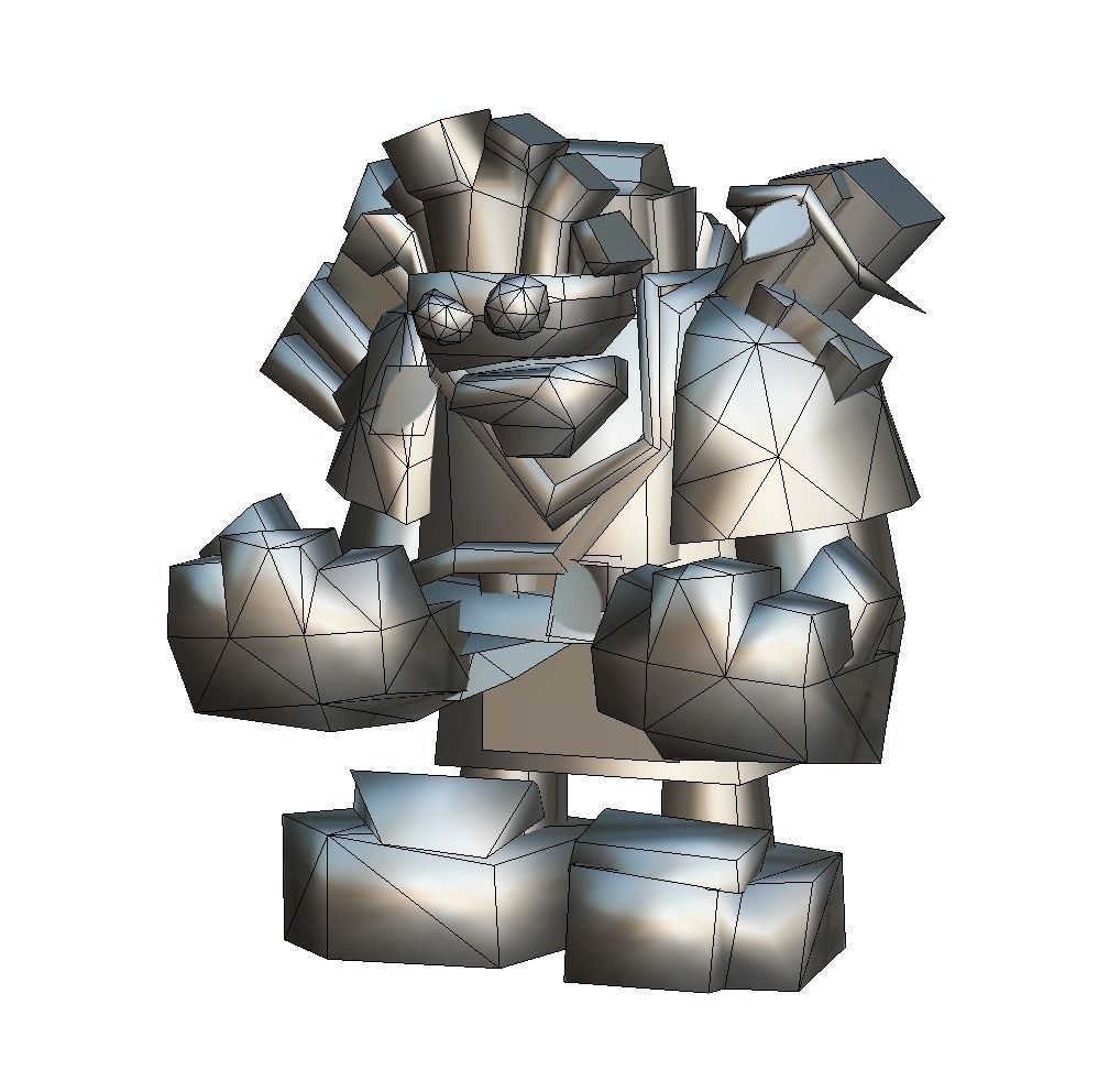 3D model Low Poly Cartoon Creature Golem VR / AR / low-poly | CGTrader