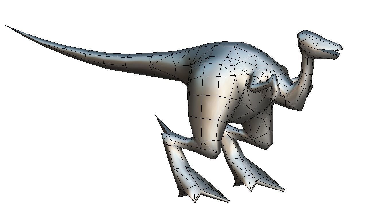 3D model Low Poly Cartoon Creature Dino Tava VR / AR / low-poly | CGTrader