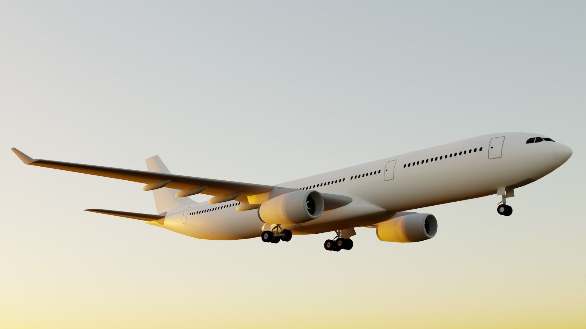 Airbus A330-200 3D model | CGTrader