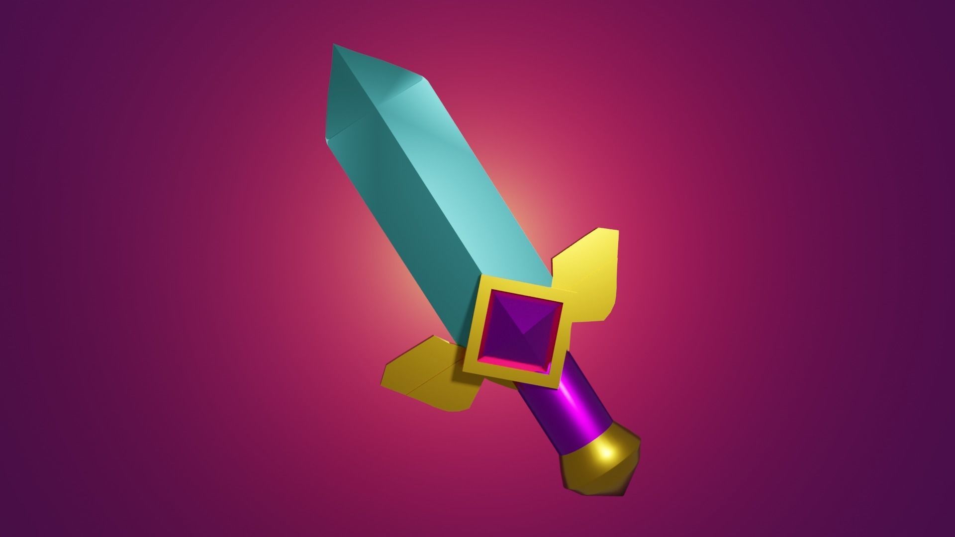 3D model Low poly Sword 3d model VR / AR / low-poly | CGTrader