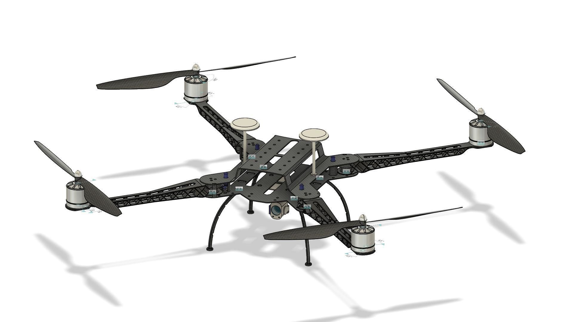 Drone Frame 3D model 3D printable | CGTrader