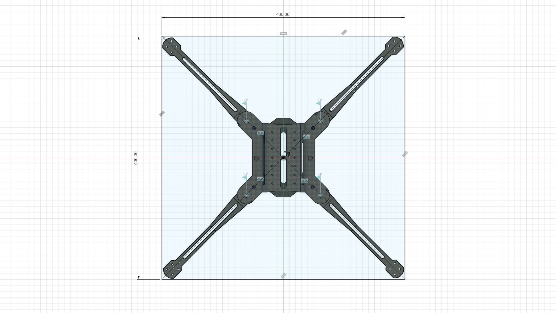 Drone Frame 3D model 3D printable | CGTrader