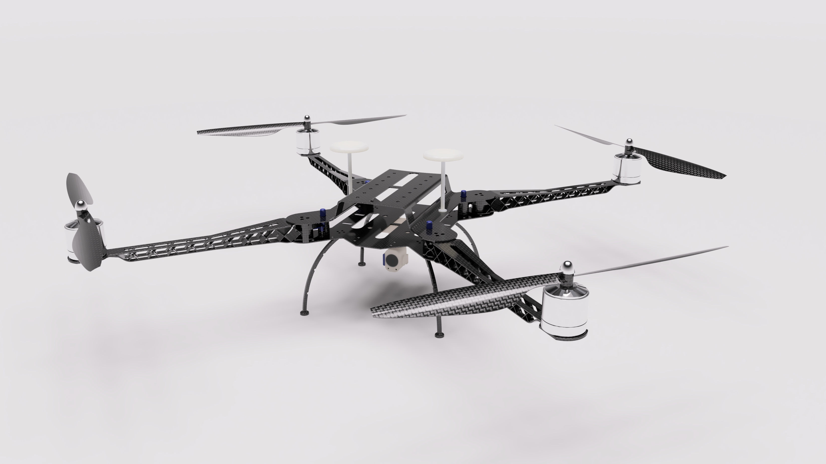Drone Frame 3D model 3D printable | CGTrader