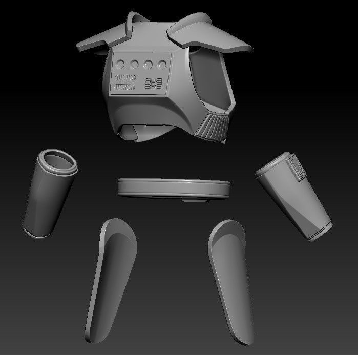 Cal Inquisitor Armor One12 Scale STL files 3D model 3D printable | CGTrader