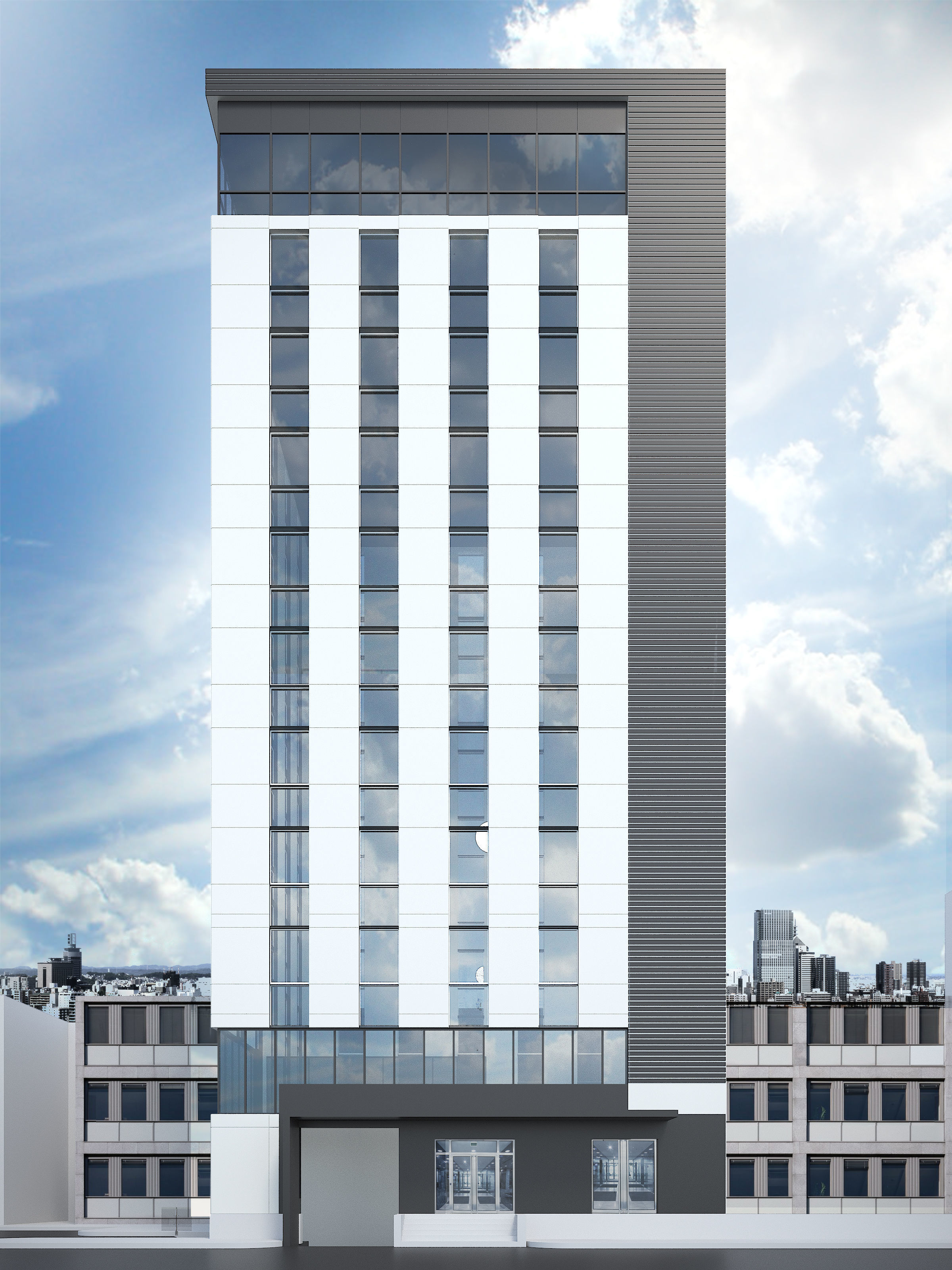 BUILDING FACADE 3D SCENE free VR / AR / low-poly 3D model | CGTrader