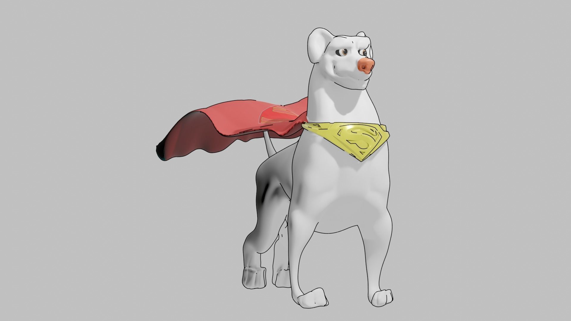 Krypto the Superdog model 3D model | CGTrader