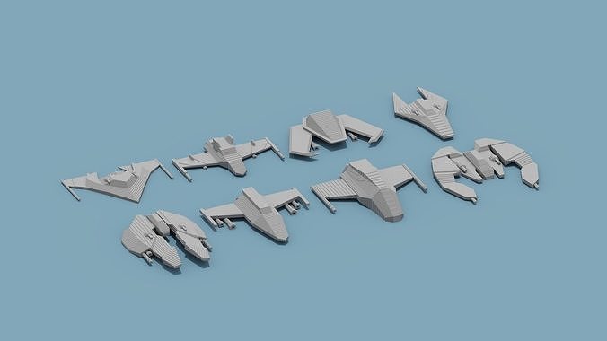 3D model Voxel Space Ship VR / AR / low-poly | CGTrader