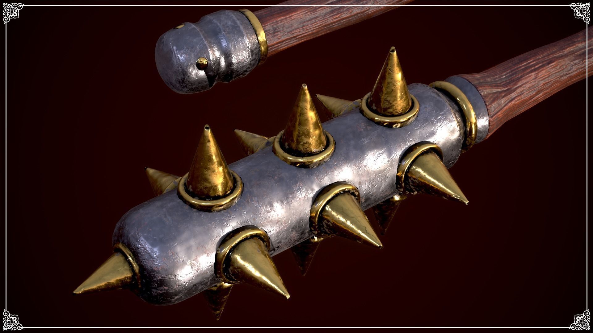 3D model Medieval club Melee weapon VR / AR / low-poly | CGTrader