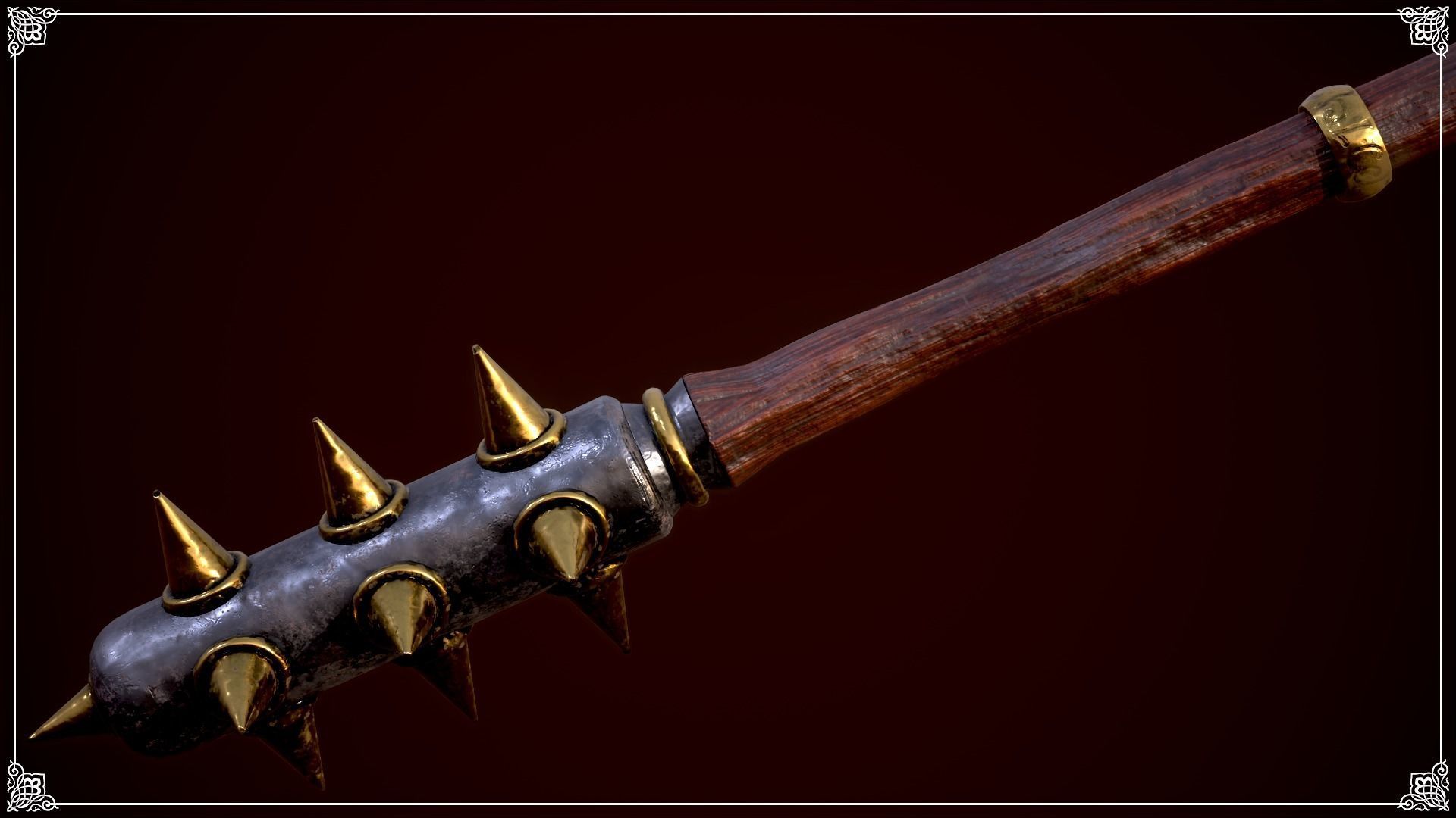 3D model Medieval club Melee weapon VR / AR / low-poly | CGTrader