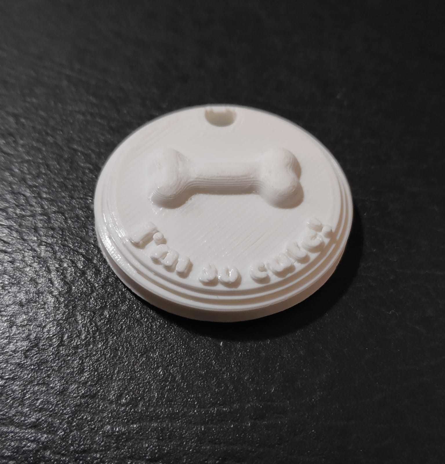 Dog Bone Tag 3D model 3D printable | CGTrader