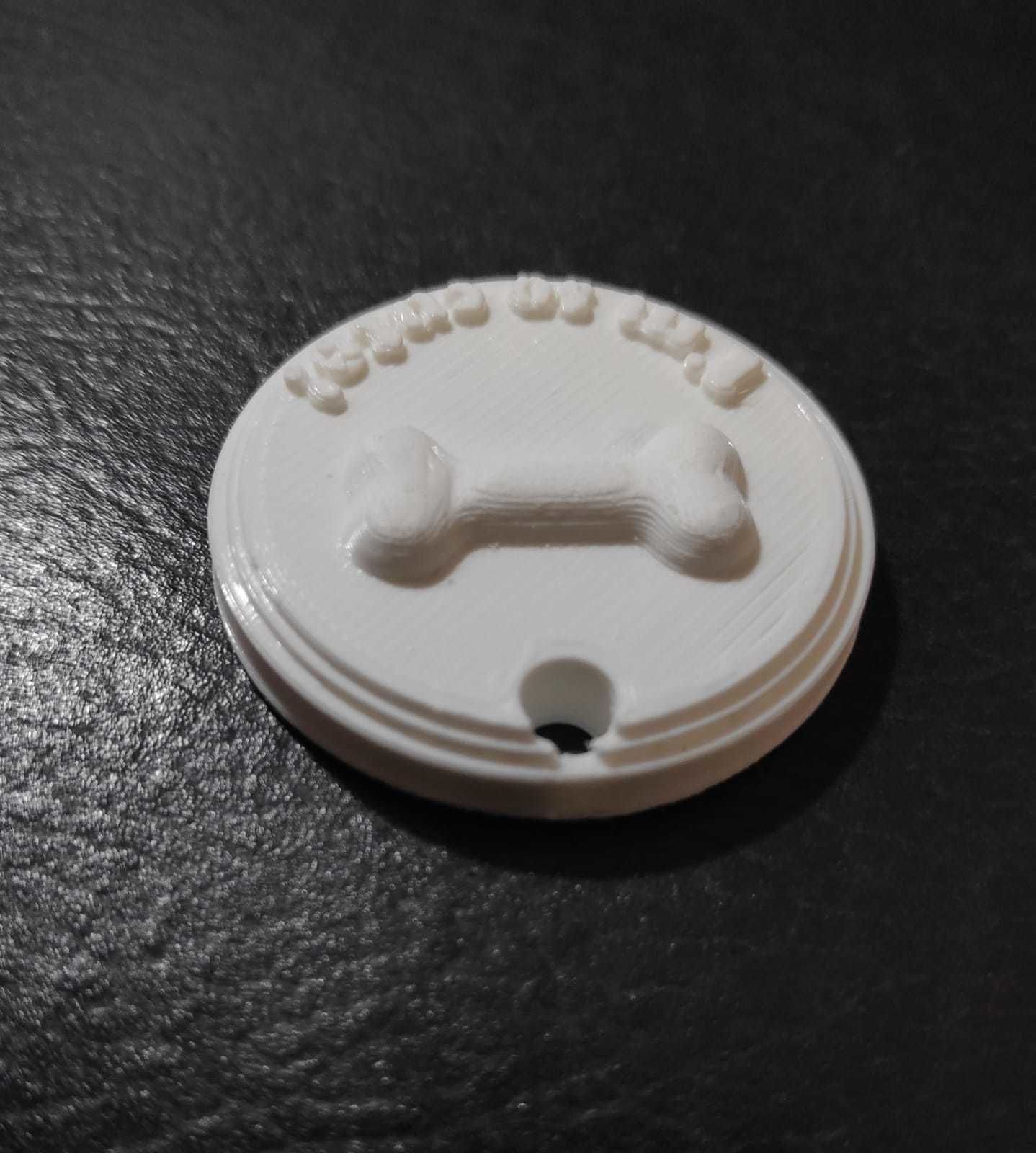 Dog Bone Tag 3D model 3D printable | CGTrader