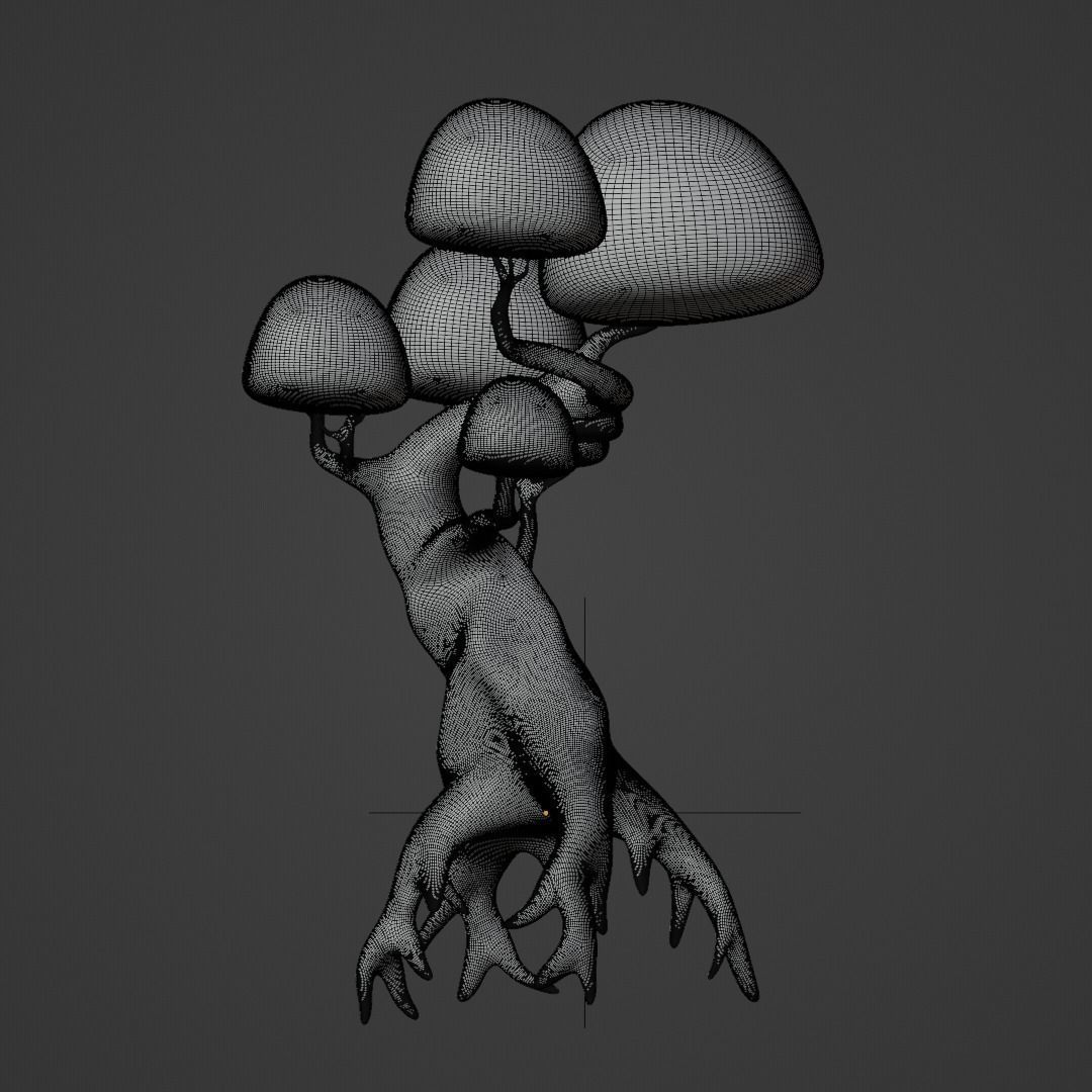 3D model Stylized multimaterial animated tree with 29 color map VR / AR ...