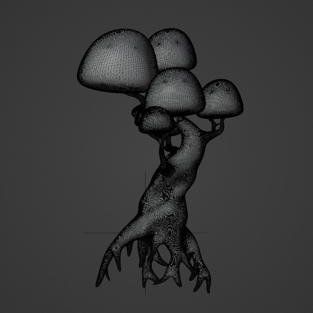 3D model Stylized multimaterial animated tree with 29 color map VR / AR ...