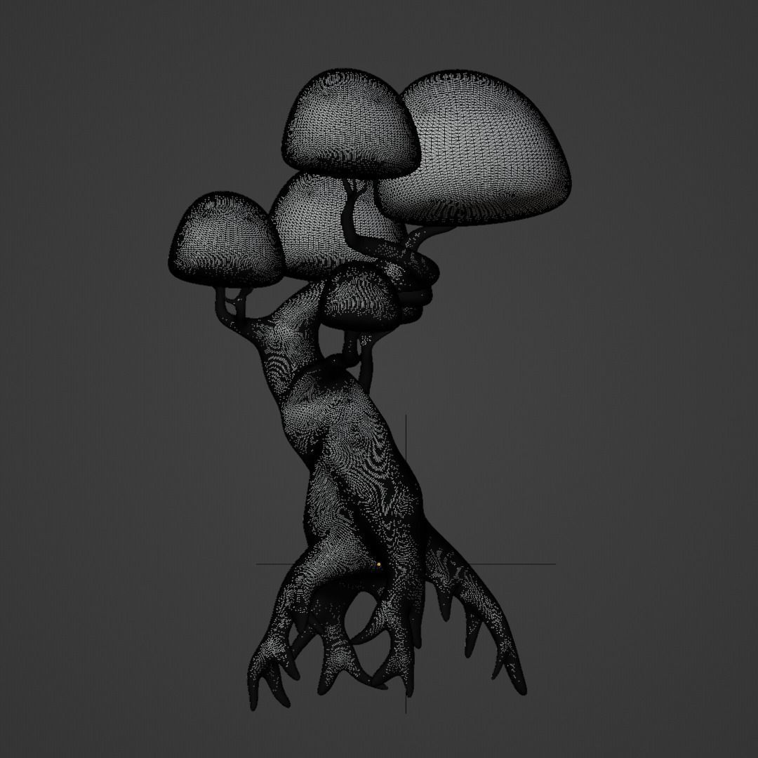 3D model Stylized multimaterial animated tree with 29 color map VR / AR ...