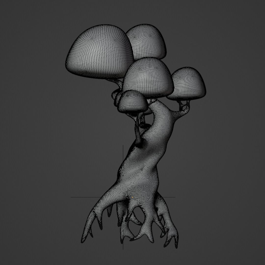 3D model Stylized multimaterial animated tree with 29 color map VR / AR ...