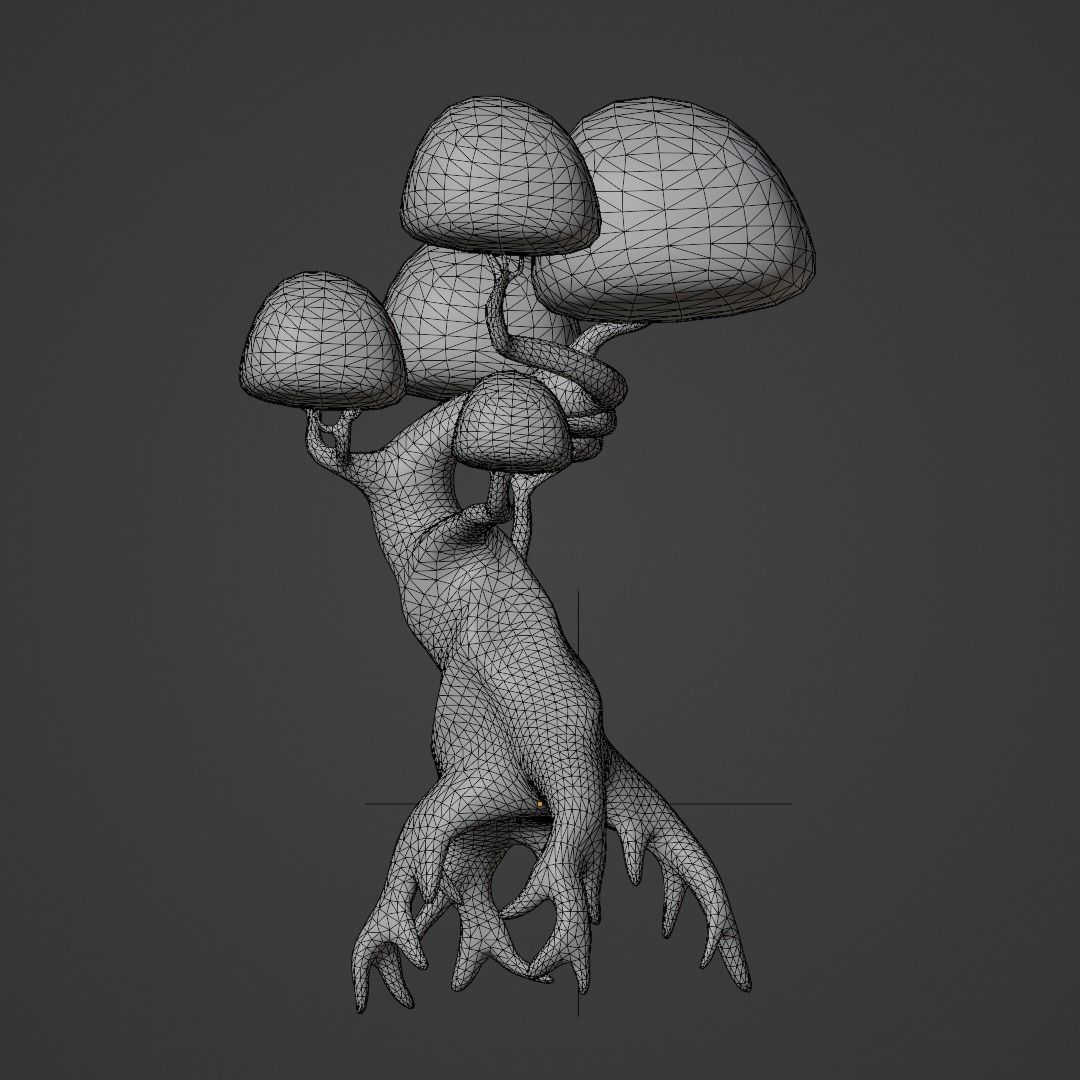 3D model Stylized multimaterial animated tree with 29 color map VR / AR ...