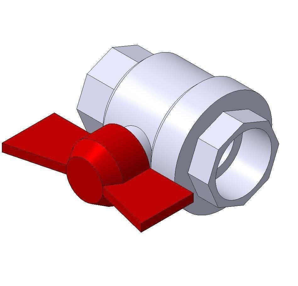Ball Valve Bugatti 302 1 inch 3D model | CGTrader