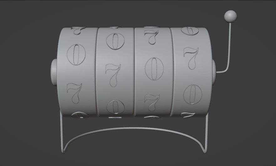 Slot machine with lucky sevens jackpot 3D model 3D model | CGTrader