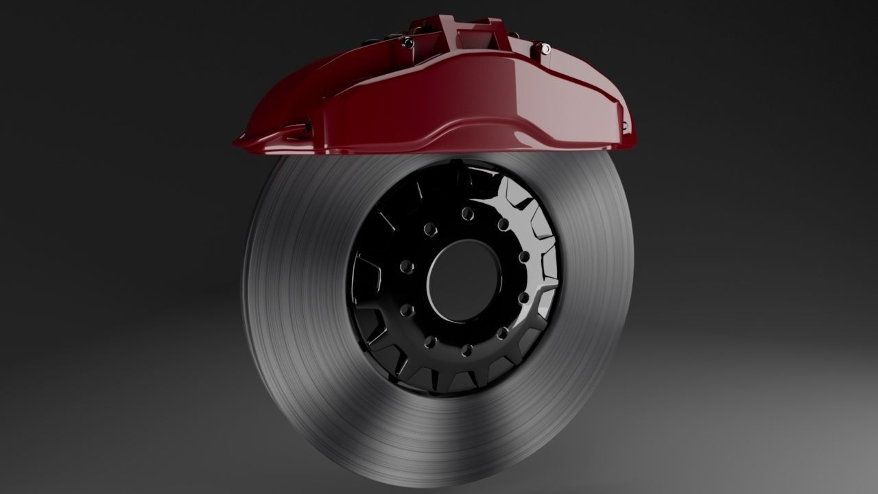 Disk brake free 3D model | CGTrader