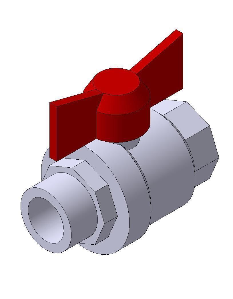 Ball Valve Bugatti 307 three eighths inch 3D model | CGTrader