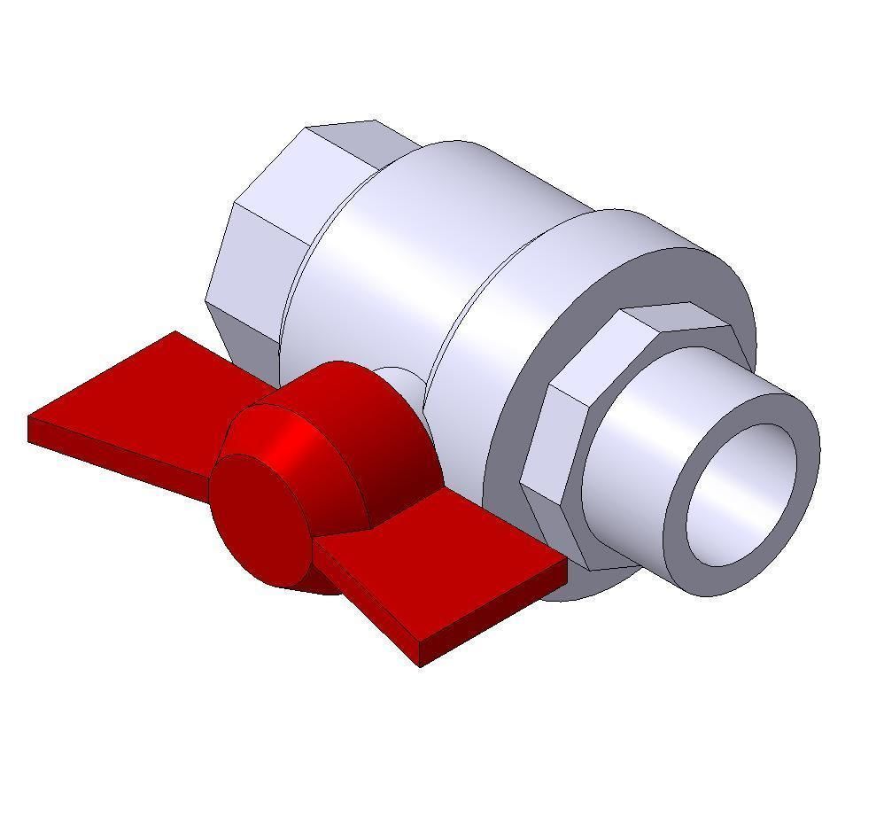 Ball Valve Bugatti 307 three eighths inch 3D model | CGTrader