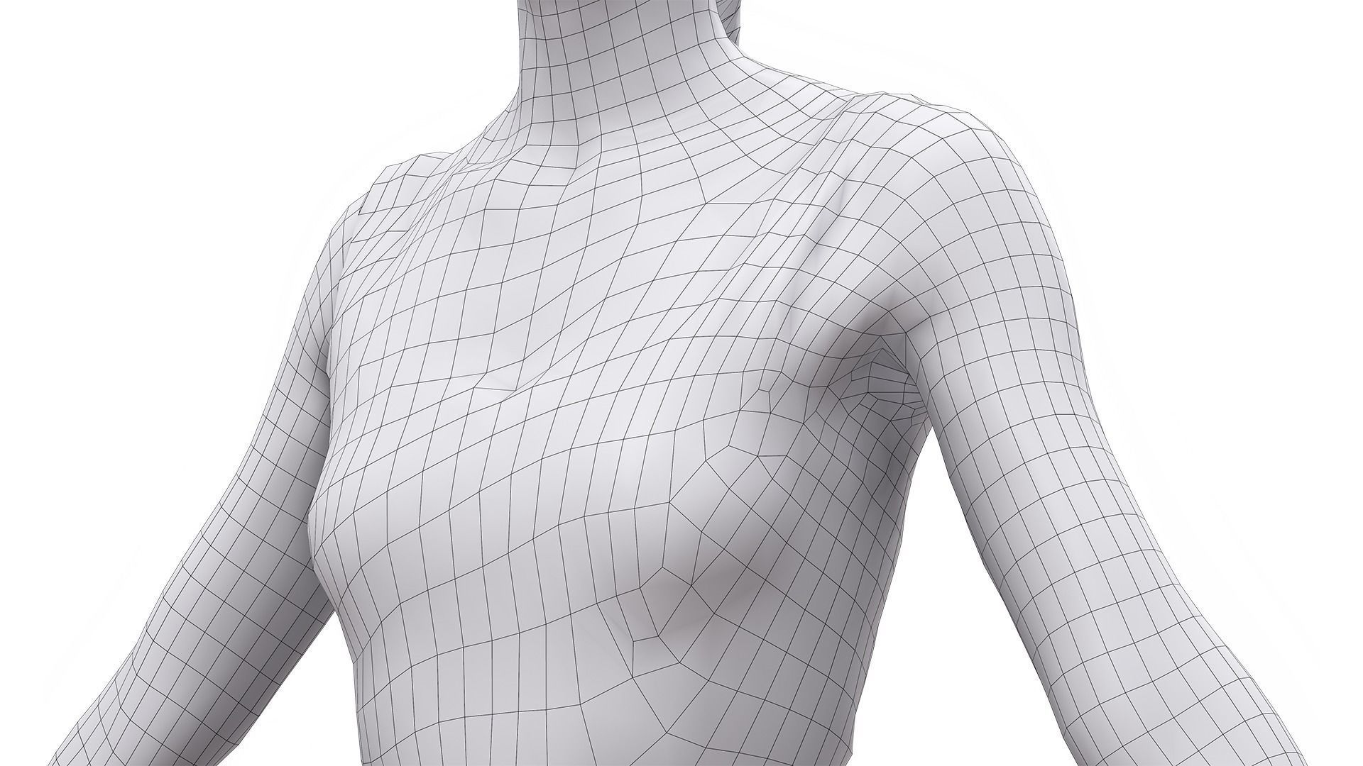 Arina Shy Cleaned A Pose Dressed 3D model | CGTrader