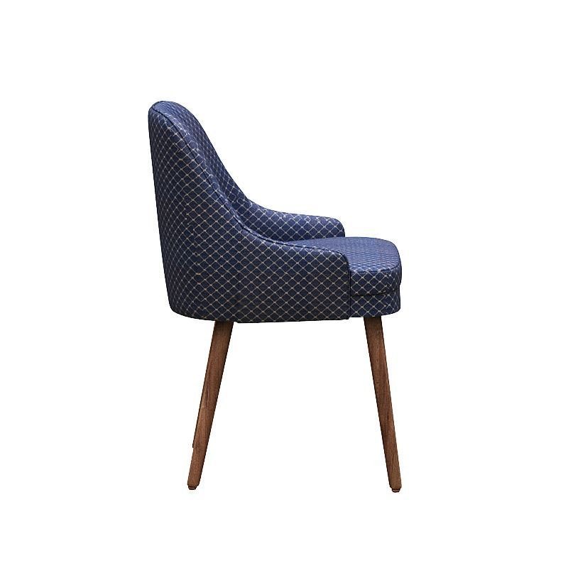 3D model Dining chair fabric and wood VR / AR / low-poly | CGTrader