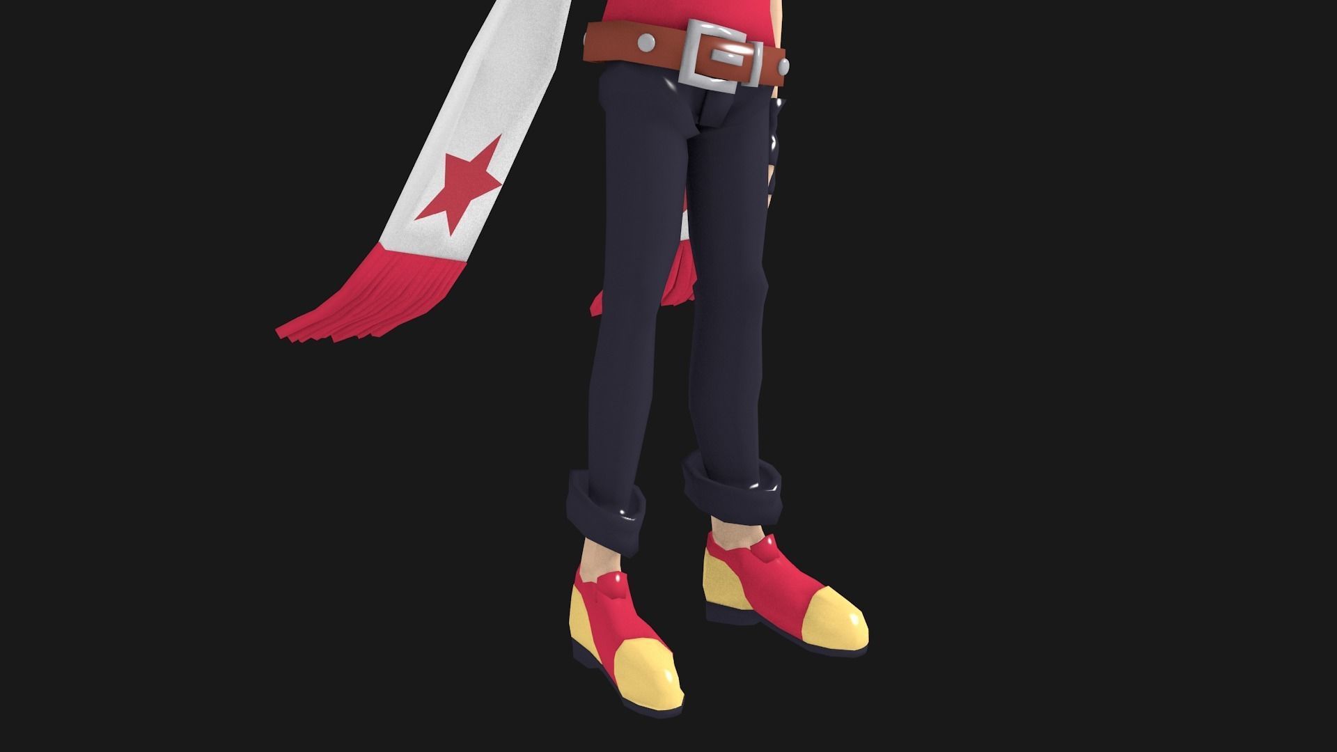 3D model Protagonist Ohza Akaboshi yugioh Saikyo Card Battle VR / AR ...