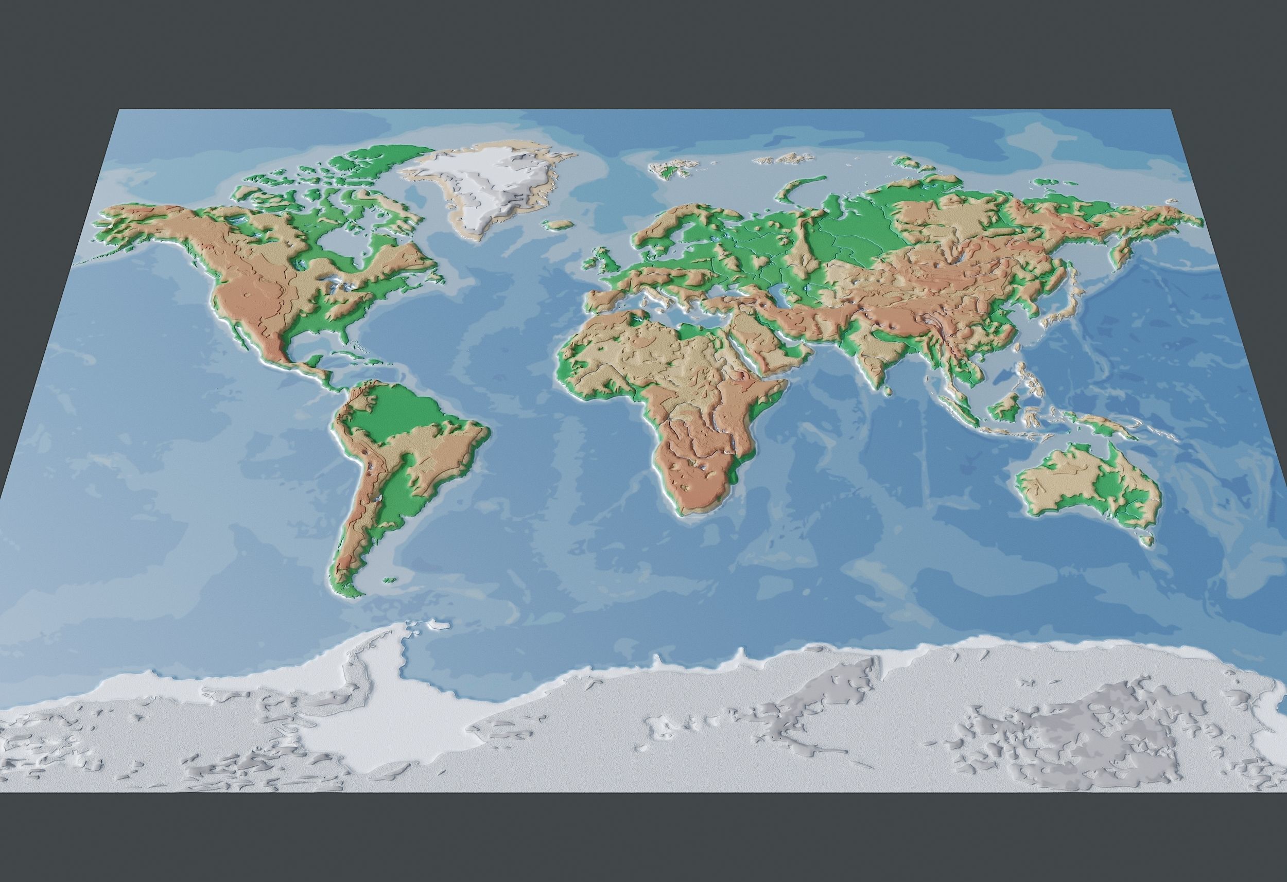 Topography of the earth 3D model | CGTrader