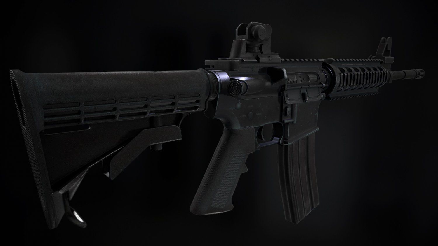 3D model M4A1 RIS high detail VR / AR / low-poly | CGTrader
