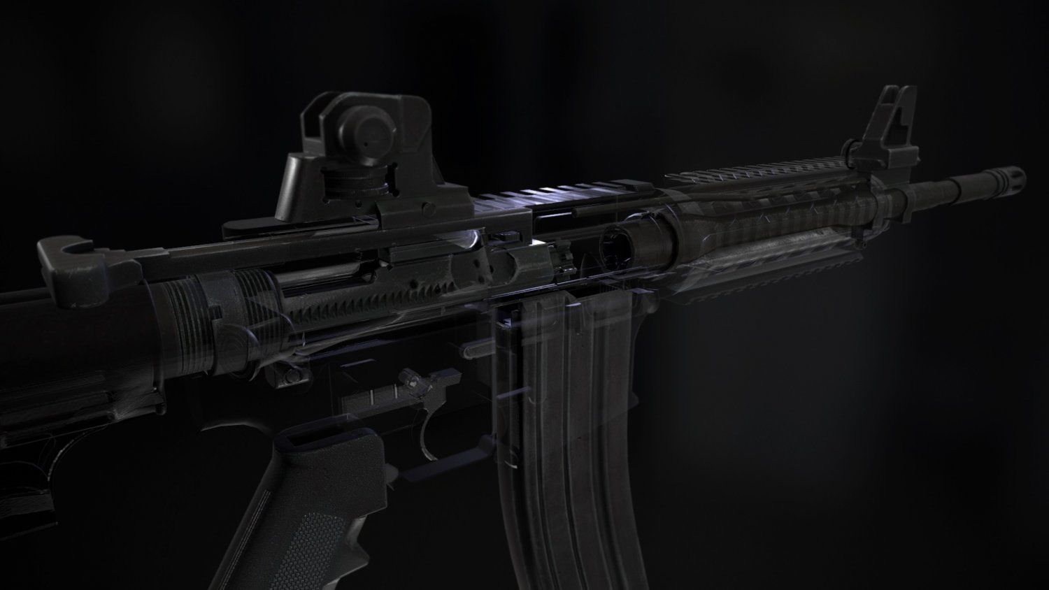3D model M4A1 RIS high detail VR / AR / low-poly | CGTrader