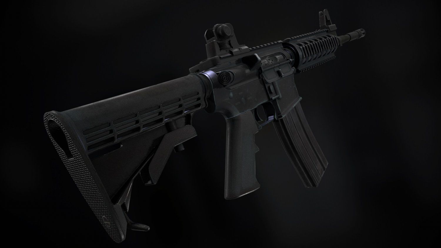 3D model M4A1 RIS high detail VR / AR / low-poly | CGTrader