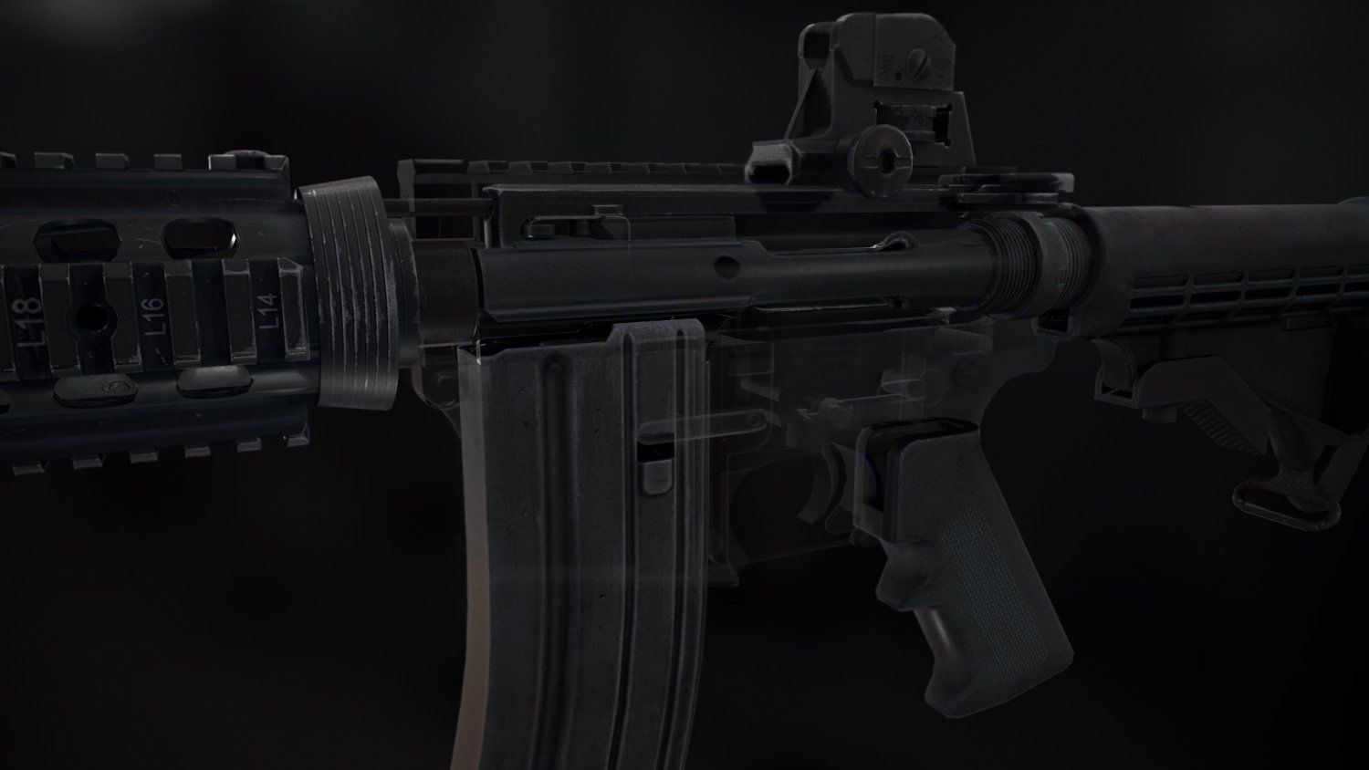 3D model M4A1 RIS high detail VR / AR / low-poly | CGTrader