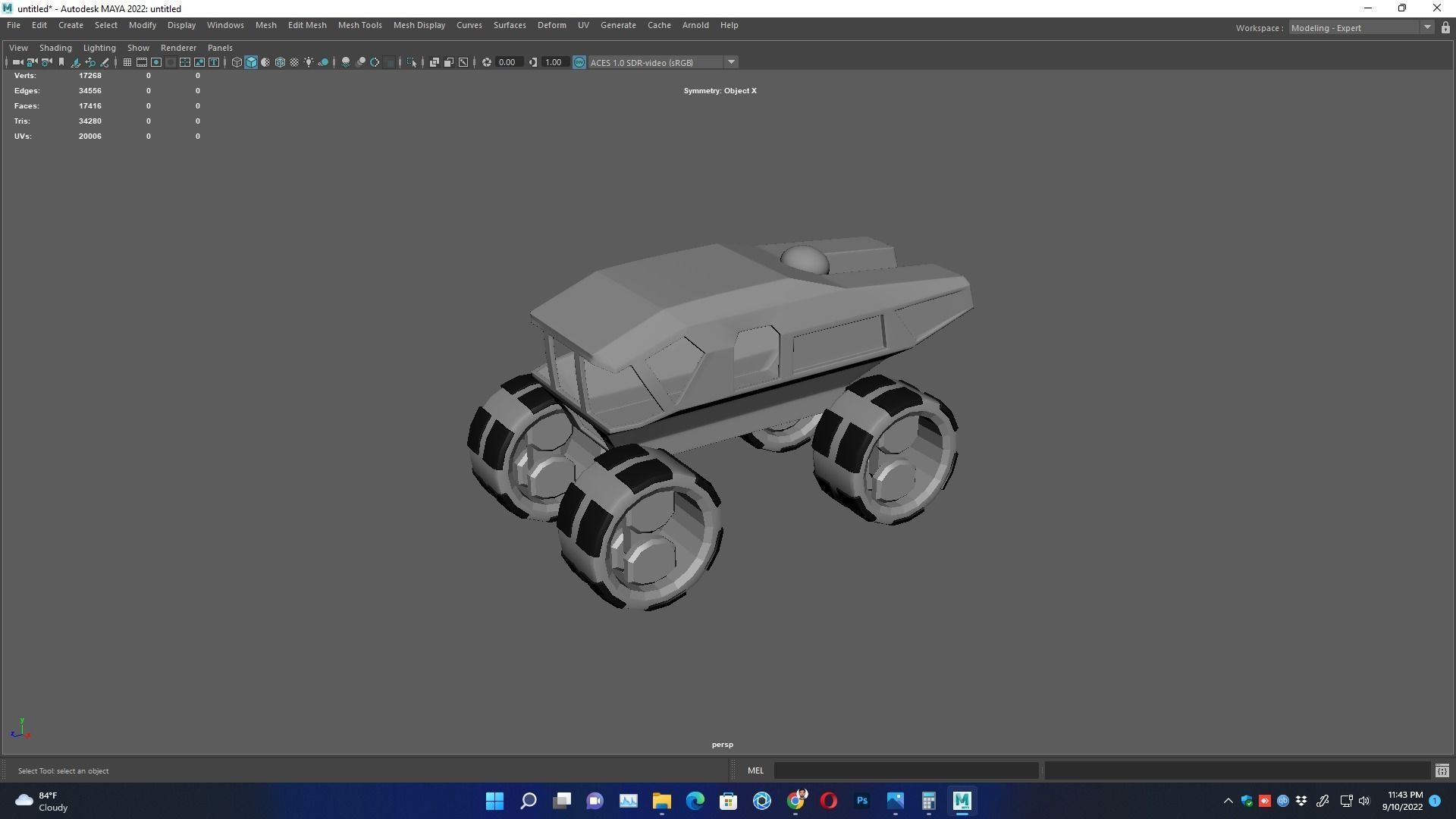 Sifi Truck Modeling For AR VR Games And Freelance Projects free VR / AR / low-poly 3D model ...