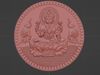 LAXMI JI COIN DESIGN 3D model 3D printable | CGTrader