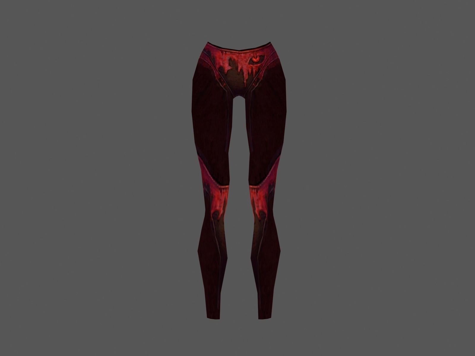 Tears of blood pants for women 3D model | CGTrader
