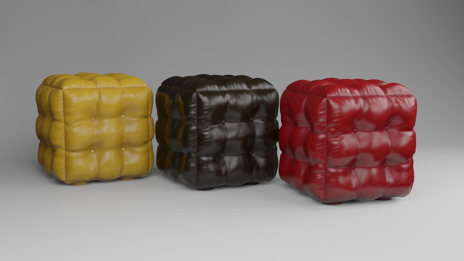 pouf chair free 3D model | CGTrader