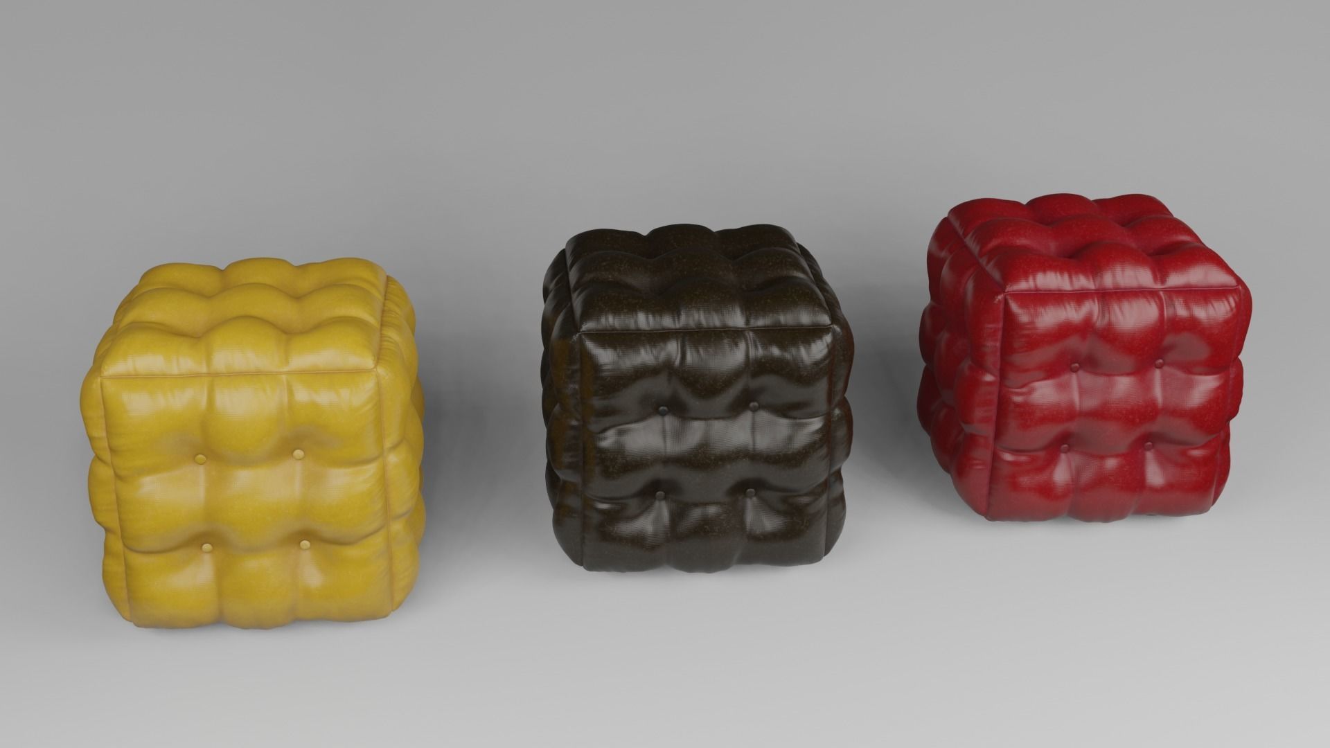 pouf chair free 3D model | CGTrader