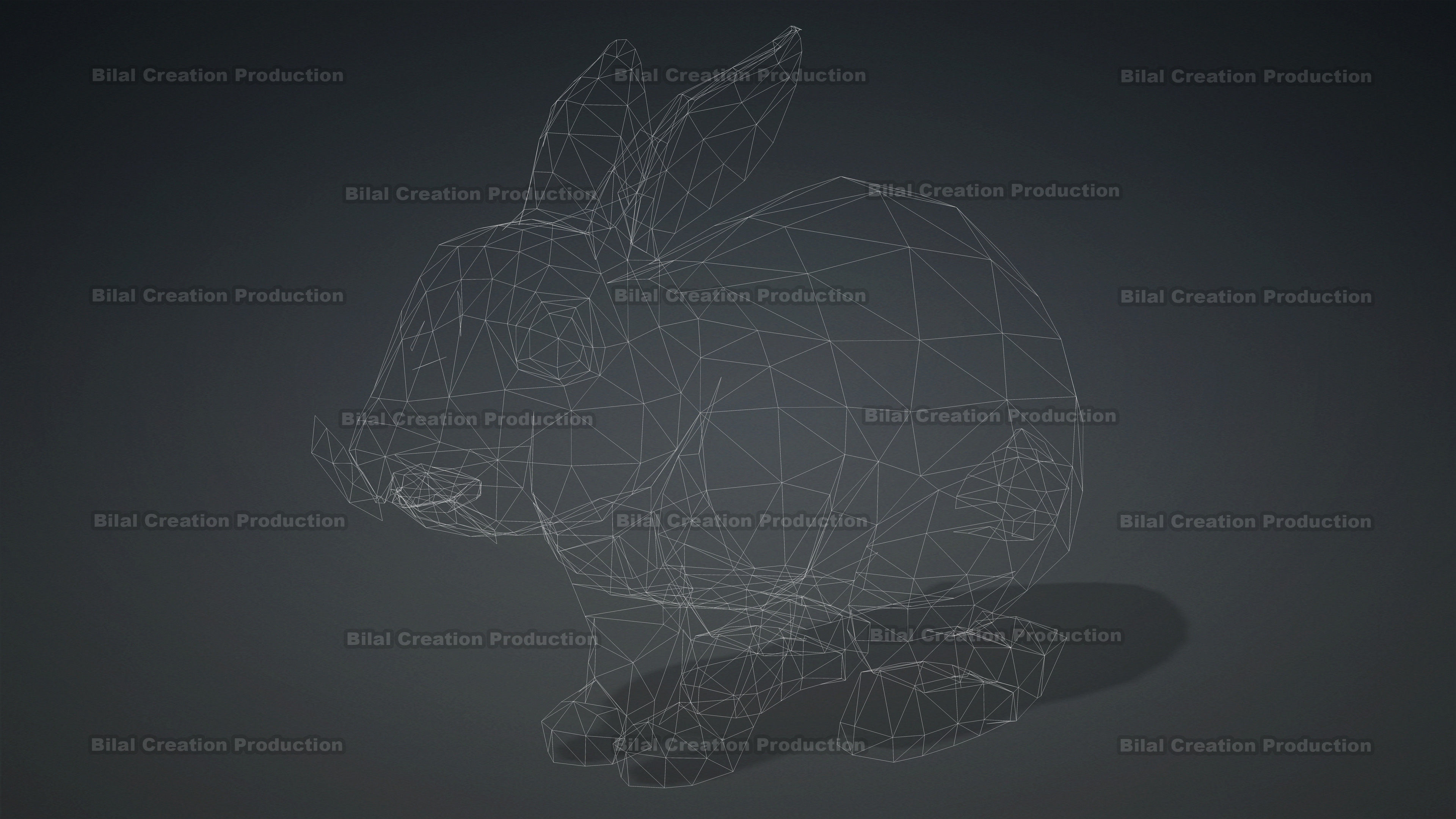 3D model WHITE RABBIT ANIMATED VR / AR / low-poly | CGTrader