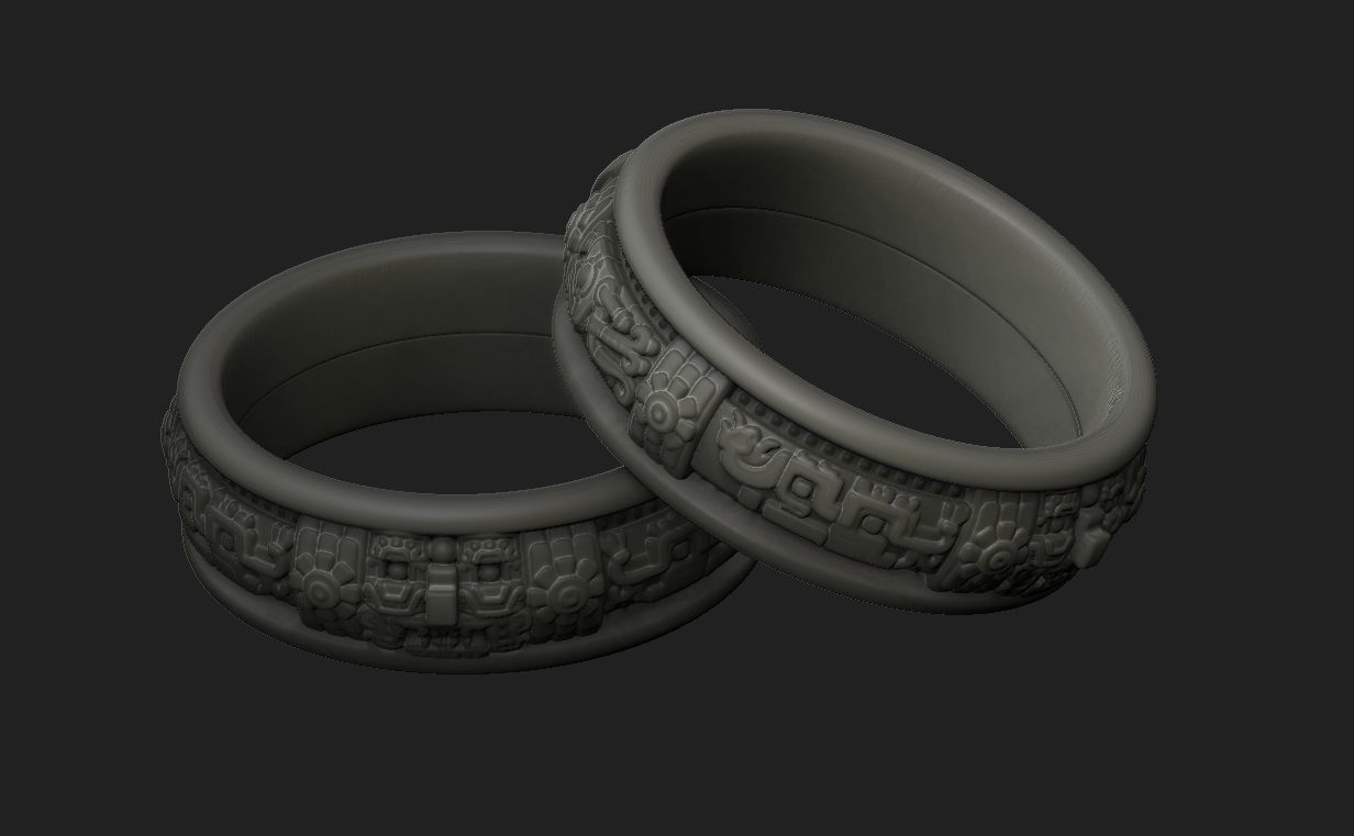 Mazan Inca Aztec Ring 220911 3D model 3D printable | CGTrader