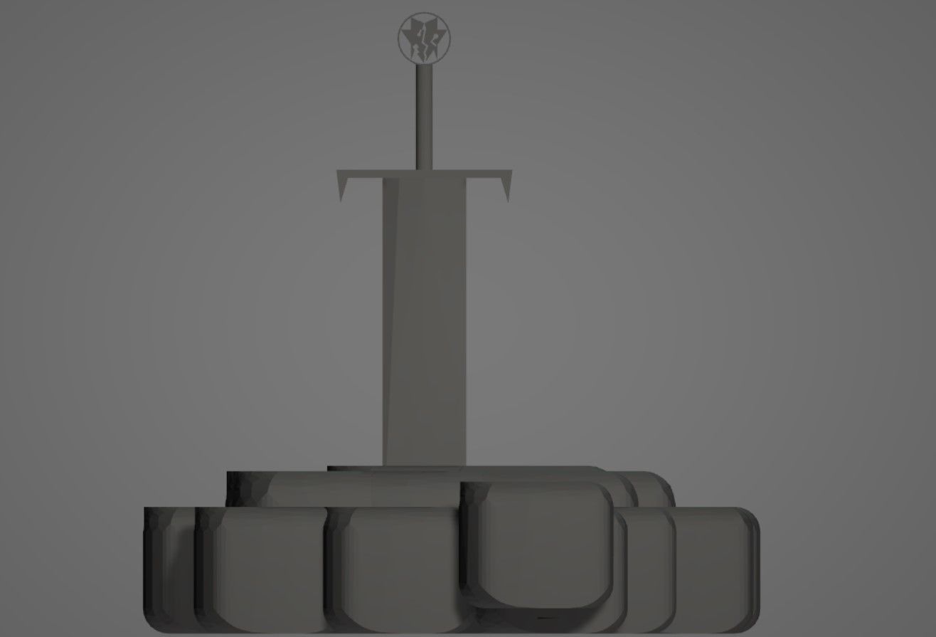 3D Design Cursed Sword 3D model 3D printable | CGTrader