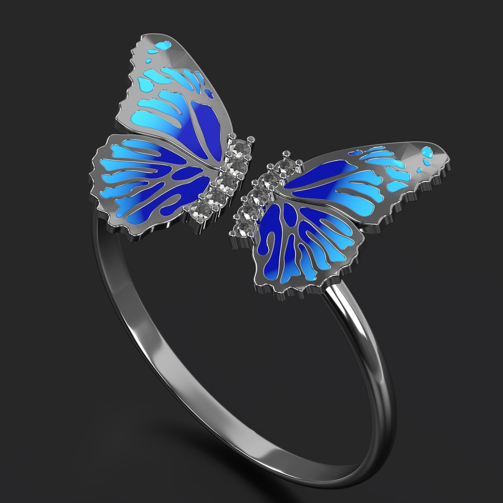 005 Butterfly 3D model 3D printable | CGTrader