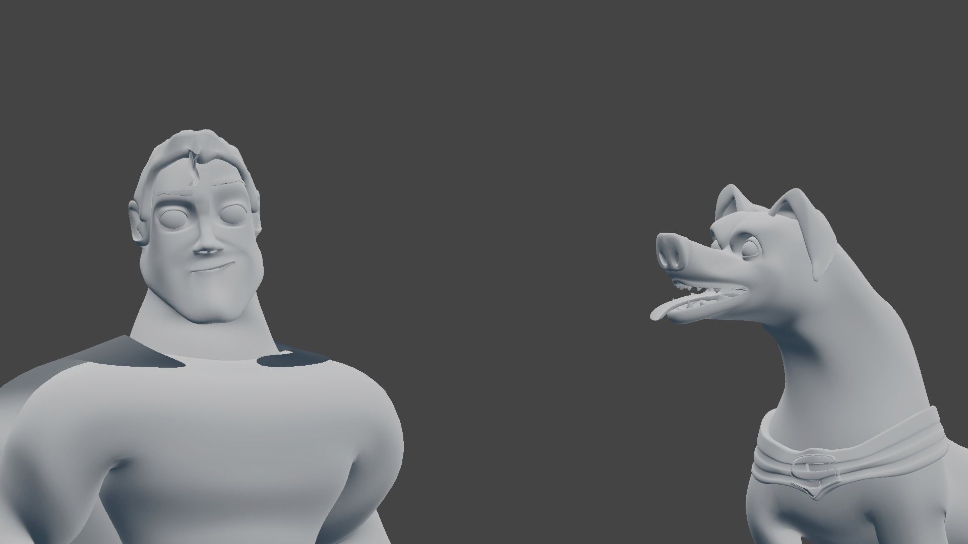 superman and krypto 3D model rigged | CGTrader