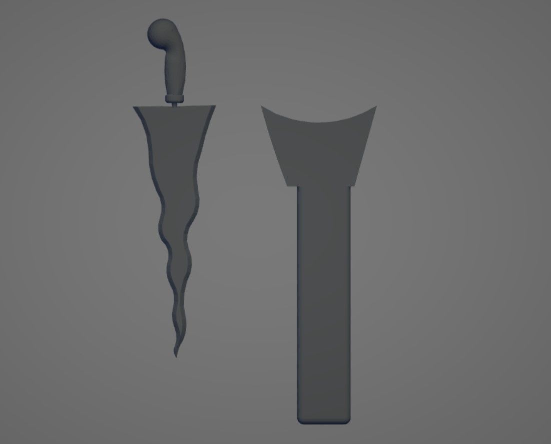 3D Design Malaysian Traditional Weapon Keris 3D model 3D printable ...
