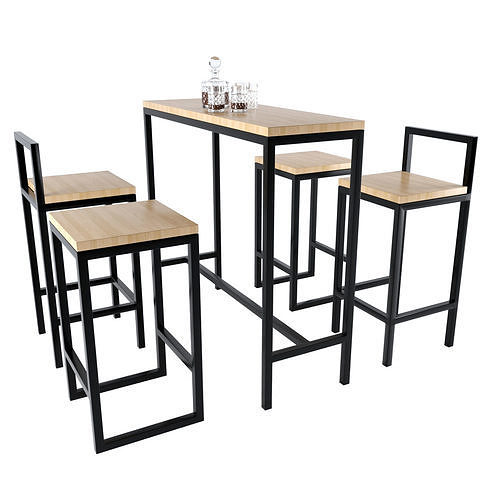 3D model Loft table VR / AR / low-poly | CGTrader