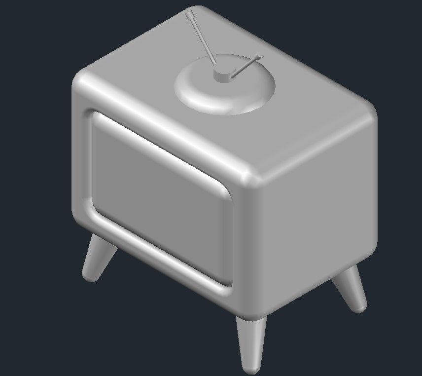 3D Design Classic Tv 3D model 3D printable | CGTrader